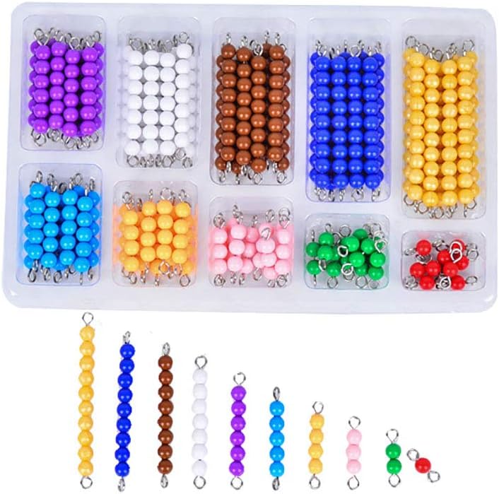 Counting Beads/ Checker Board Beads Math Game & Teaching Multiplication ...