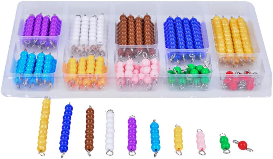 Counting Beads/ Checker Board Beads Math Game & Teaching Multiplication ...